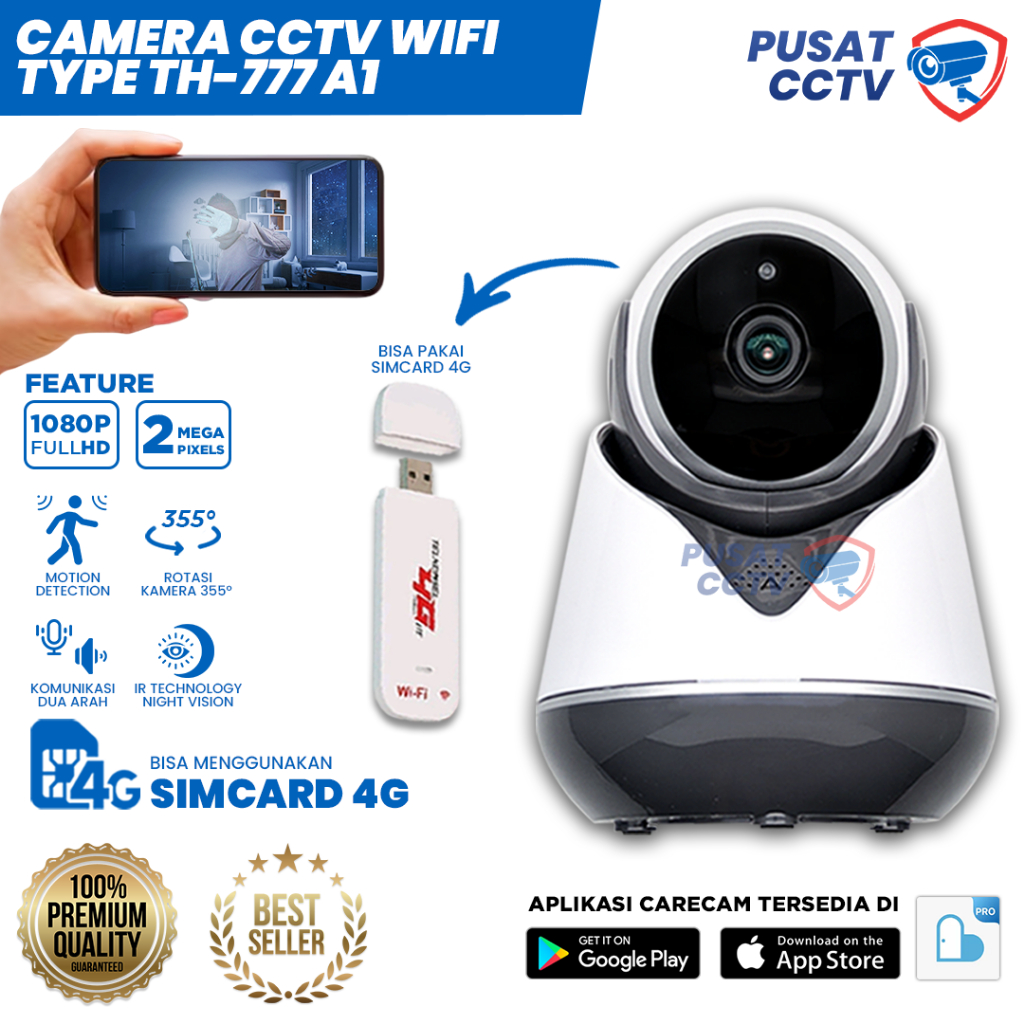 Jual Camera CCTV IP Cam Wifi Support SIM Card 4G USB Modem , Resolusi ...