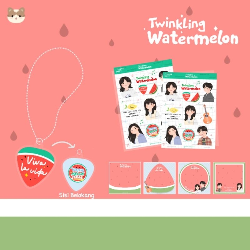 Jual TWINKLING WATERMELON KDRAMA MERCH | STICKER/MEMOPAD/NECKLACE ...