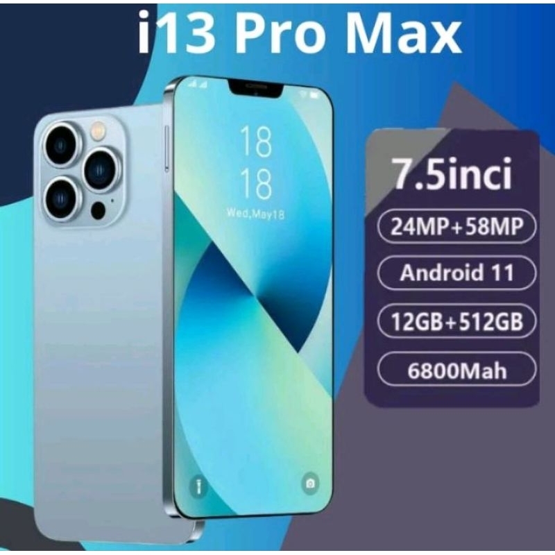 Jual Smartphone i13 Pro Max Android hp murah i14 pro max 12GB RAM + 512GB | Shopee Indonesia