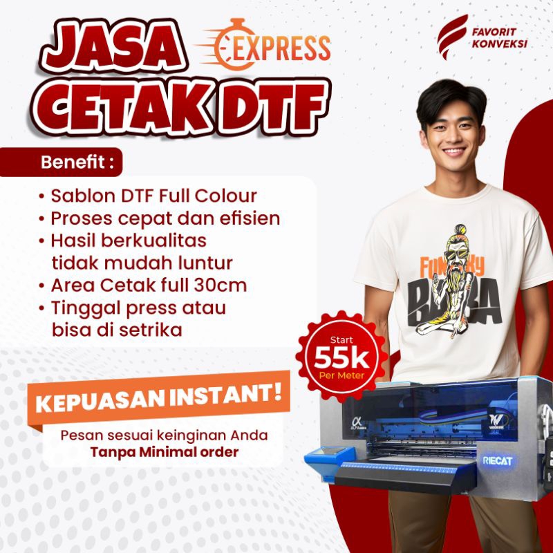 Jual JASA CETAK DTF MURAH DAN CEPAT/Print DTF Sablon Satuan/Print DTF ... Jual JASA CETAK DTF MURAH DAN CEPAT/Print DTF Sablon Satuan/Print DTF ...