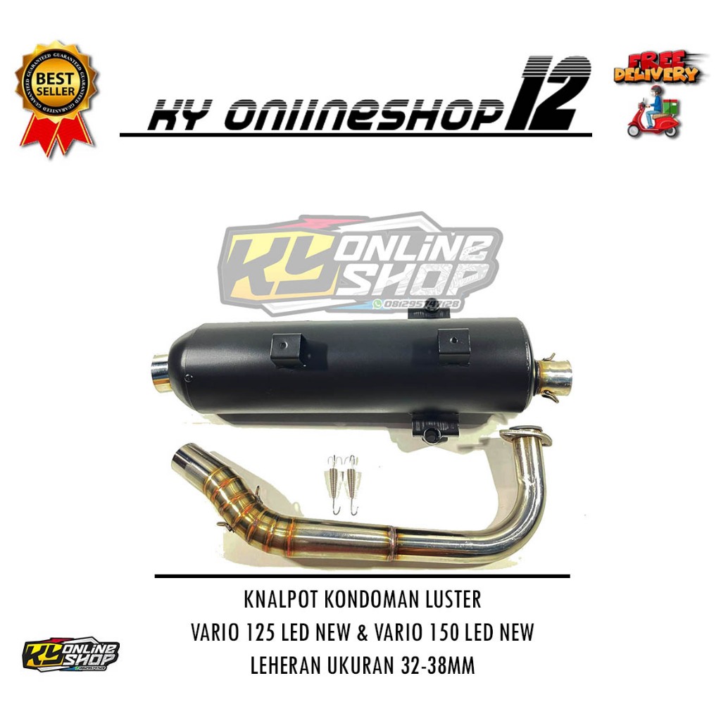 Jual LIVE - KNALPOT KONDOMAN BOR-BORAN VARIO 125 LED NEW / KNALPOT KONDOMAN BOR-BORAN VARIO 150 ...