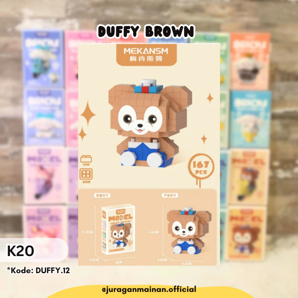 Jual MEKANSM BRICKS Character Duffy and Friends - Karakter Anak Lucu ...