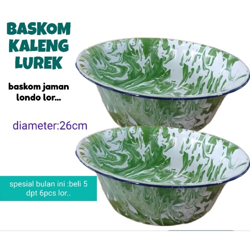 Jual Baskom lurik baskom jadul baskom kaleng baskom warna tempat sayur ...