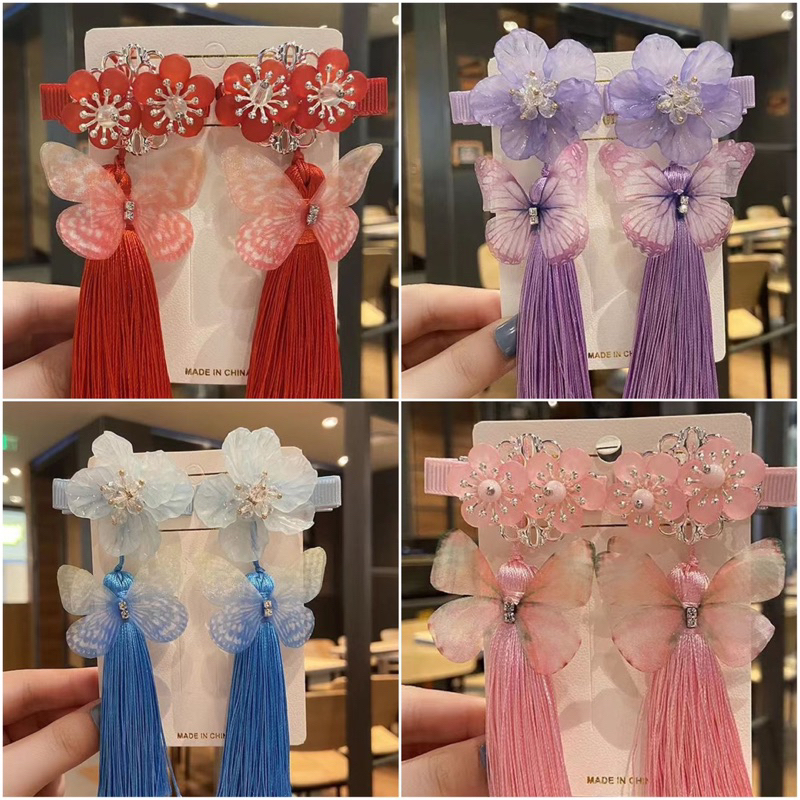 Jual JEPIT IKAT RAMBUT IMLEK CHINESE NEW YEAR TASSEL TASEL MERAH ...