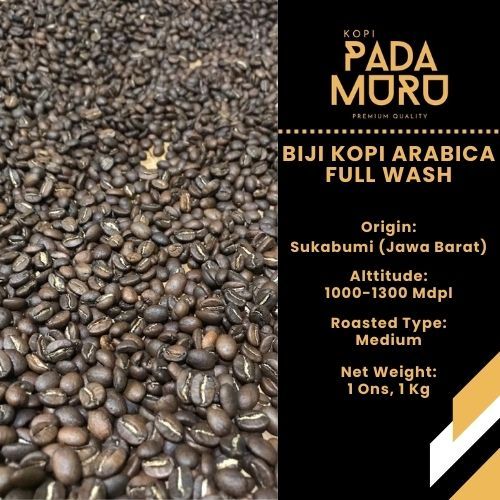 Jual BIJI KOPI ARABIKA FULL WASH MEDIUM ROAST 1KG – KOPI ARABICA FULL ...
