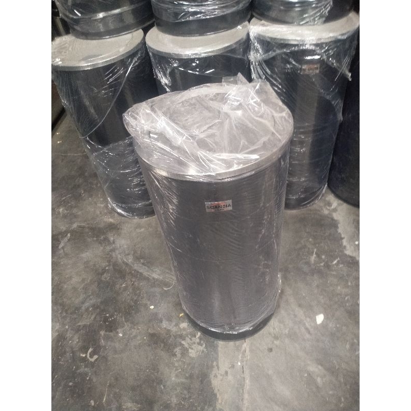 Jual tempat sampah stainless tutup swing UK 40x80 | Shopee Indonesia