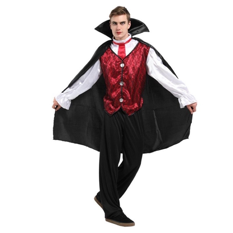 Jual kostum drakula vampir pria dewasa | dracula vampire costume adut ...