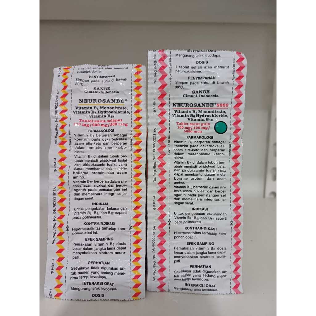 Jual Neurosanbe / Neurosanbe 5000 tablet untuk pengobatan kekurangan ...