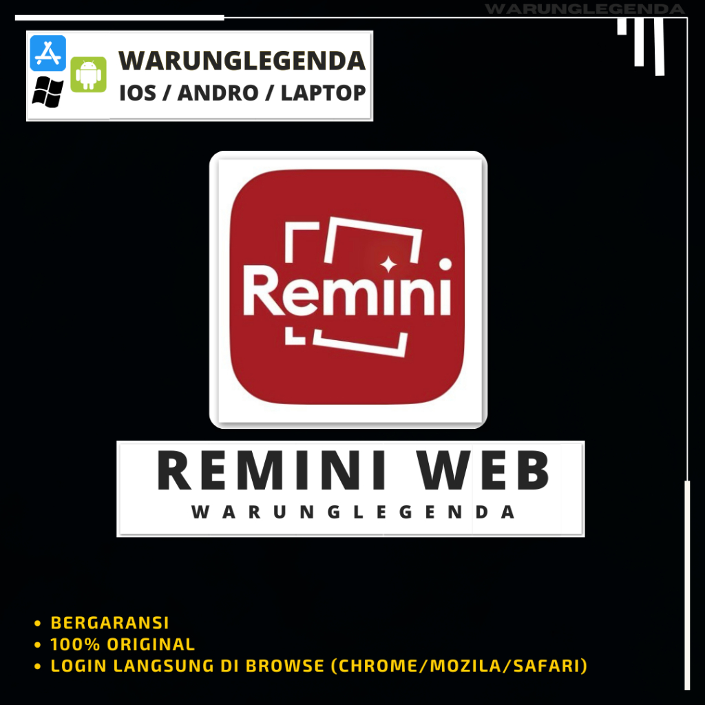 Jual REMINI WEB PRO PREMIUM | REMINI PC | REMINI KOMPUTER | REMINI ...