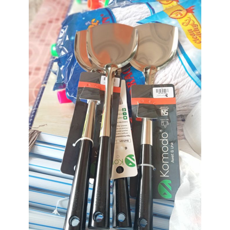 Jual SPATULA BESI STAINLESS MEREK KOMODO/ KODEK BESI TEBAL/ SODET BESI ...