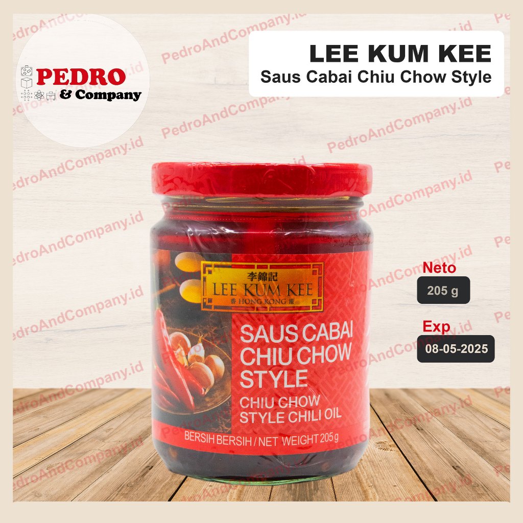 Jual Lee kum kee saus cabai chiu chow style 205 gr - LKK chili oil ...