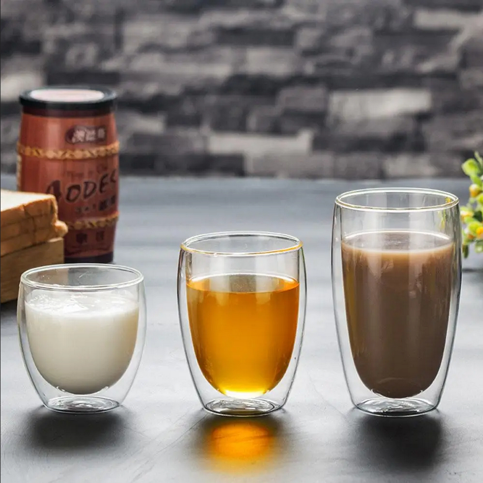 Jual Gelas Aesthetic Gelas Kopi Tahan Panas Gelas Cafe / Gelas Kaca Teh Anti Panas / Cangkir ...