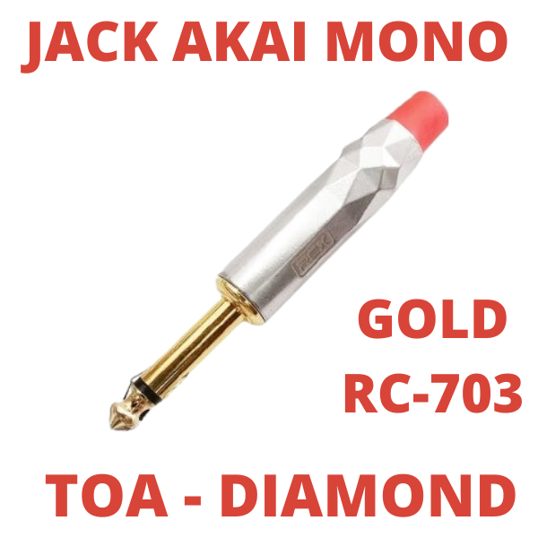 Jual JACK AKAY MONO TOA RCX DIAMOND GOLD RC703 audio AKAI MIC MIK MIKE ...
