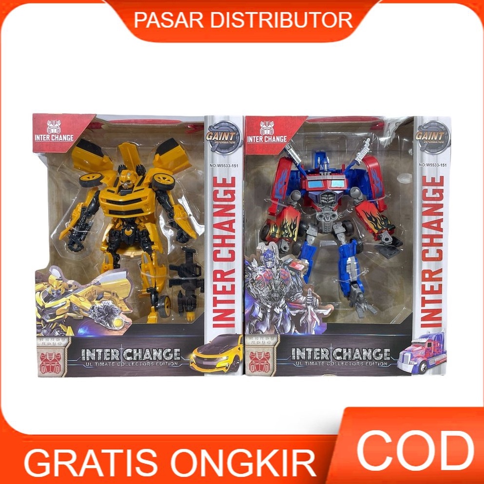 Jual Ready Maina Anak Robot Action Figure Transformers The Reformers Optimus Prime Bumblebee ...