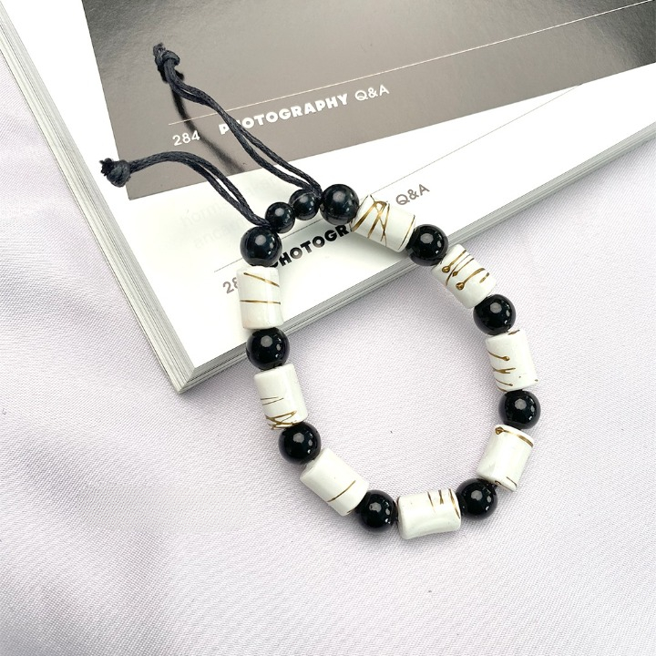 Jual COD Gelang Tangan Manik-Manik Kayu Model Tali Serut/Aksesoris Pria ...