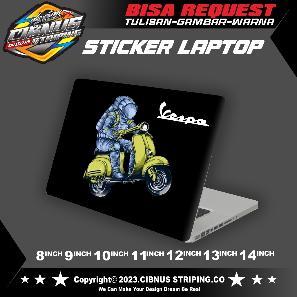 Jual Stiker Laptop / Garskin Laptop 9-10-11-12-13-14-15 INCH (BISA ...