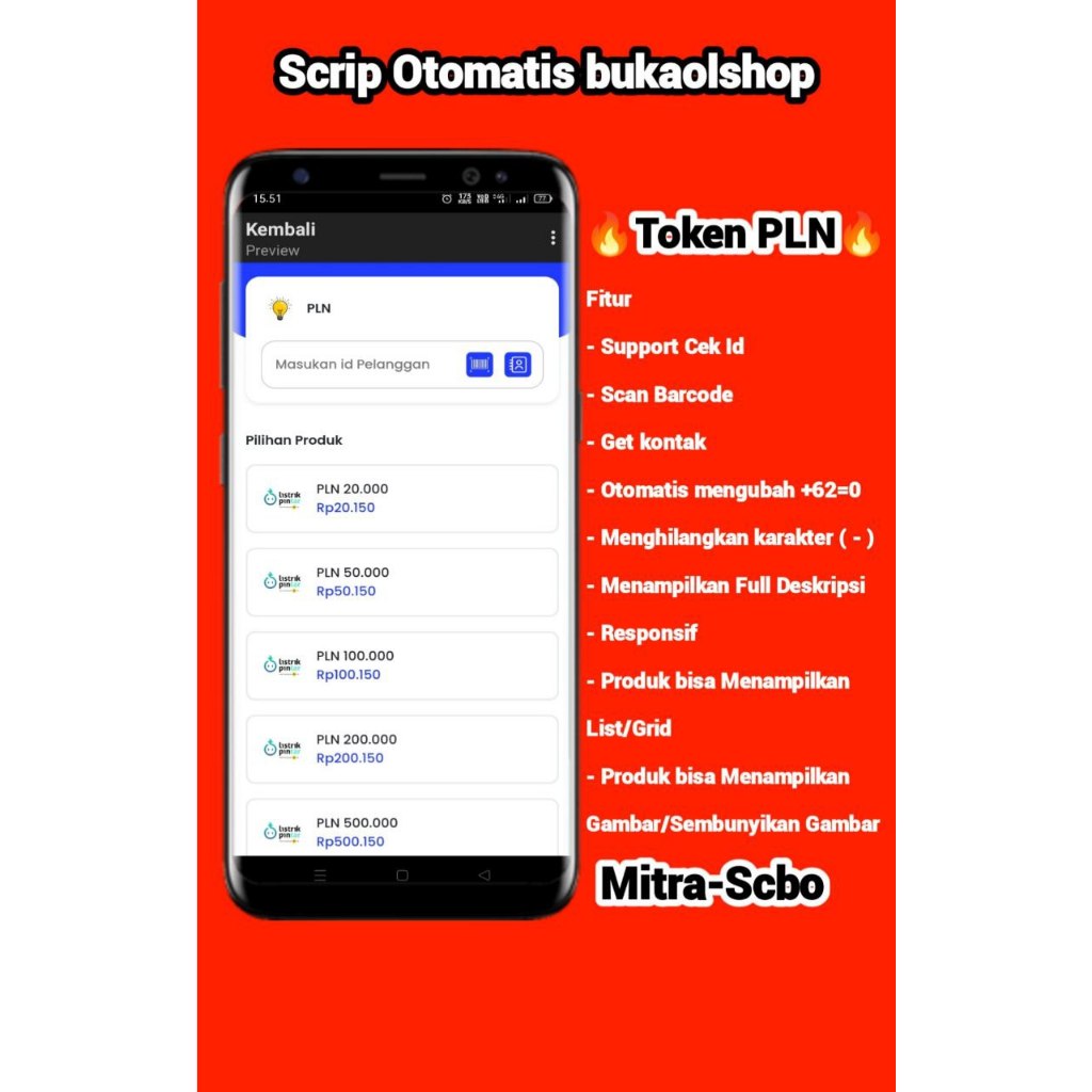 Jual Html Script PLN Prabayar & Pascabayar bukaolshop V.3 | Shopee Indonesia