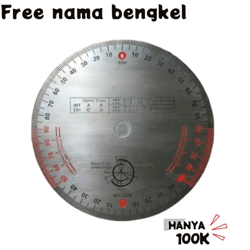 Jual Busur derajat 360 stainless derajat tanpa dial | Shopee Indonesia