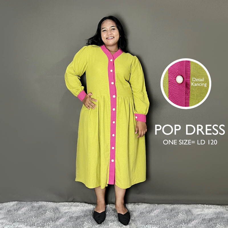 Jual Pop dress- jumbo bigsize | Shopee Indonesia