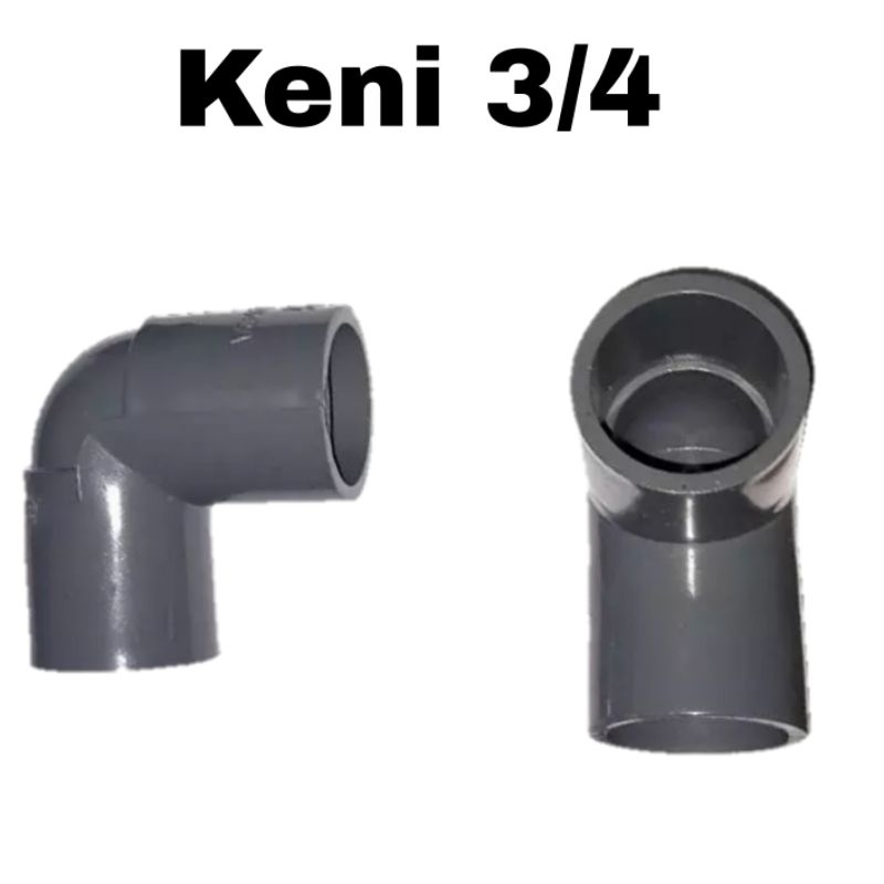 Jual Keni 3/4 inc/Sambungan pipa pvc 3/4 inc/Elbow pipa pvc | Shopee ...
