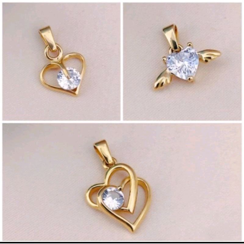 Jual Liontin titanium bermacam-macam model warna gold stainless steel ...