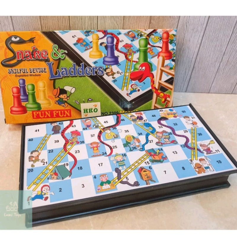 Jual 2309 - Mainan Board Game Fun Snake Ladder Ular Tangga Magnet ...