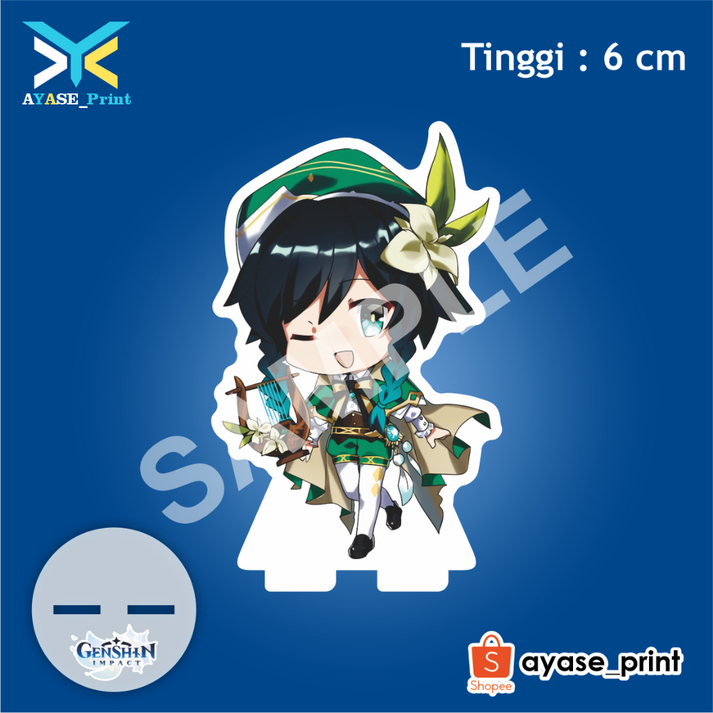 Jual Standee Akrilik Mini GENSHIN IMPACT CHIBI MONSTADT KARAKTER ...