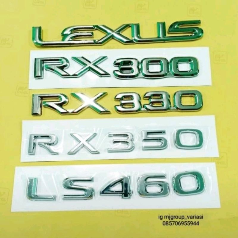 Jual Emblem logo LEXUS RX300 RX330 RX350 LS460 ukuran original bagasi ...