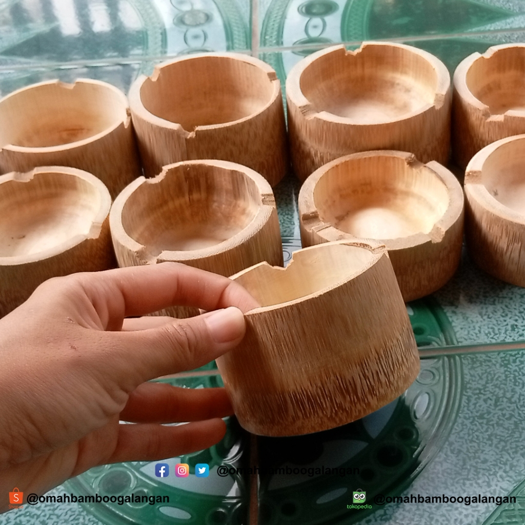 Jual Asbak Bambu Tradisional, Asbak Bambu Sederhana, Asbak Bambu ...