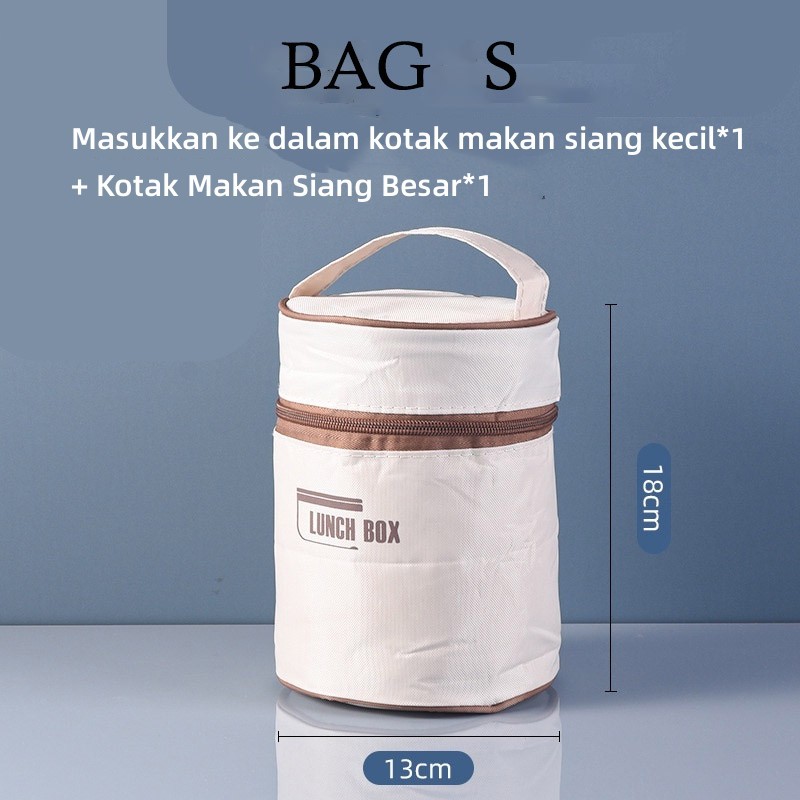Jual Kotak Makan Siang Bento Portabel Tahan Bocor Stainless Lunch Box ...