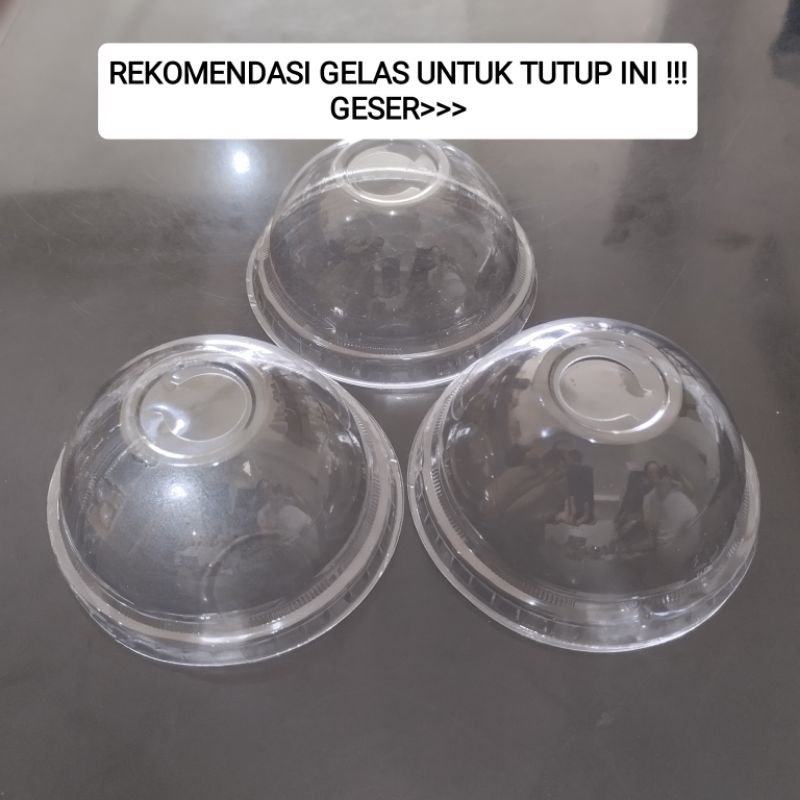 Jual Tutup Cup Plastik Cembung starindo BESAR isi 50 pcs untuk /Tutup ...