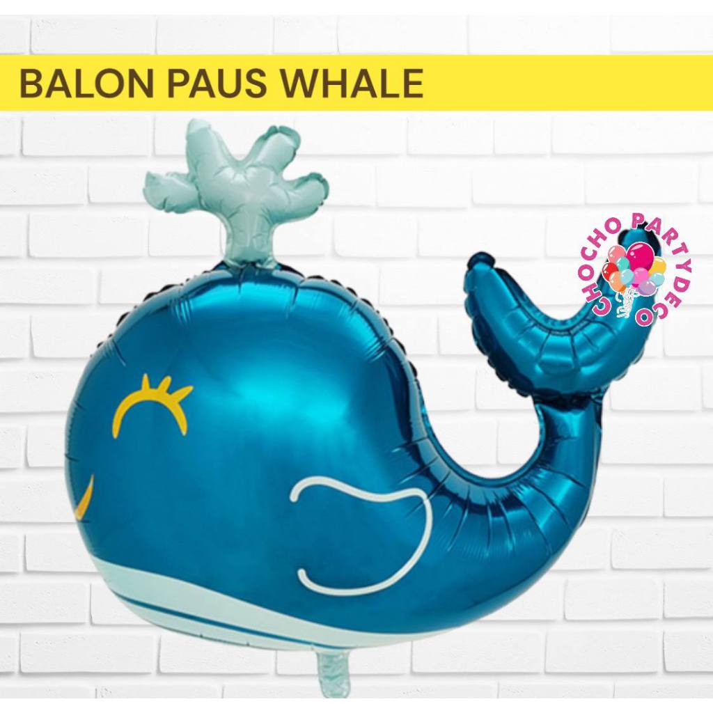 Jual Balon IKAN PAUS WHALE / Balon Foil Whale Ikan Paus | Shopee Indonesia