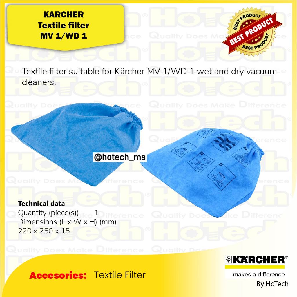 Jual Karcher Filter Blue Packaged MV 1 / WD 1 | Shopee Indonesia