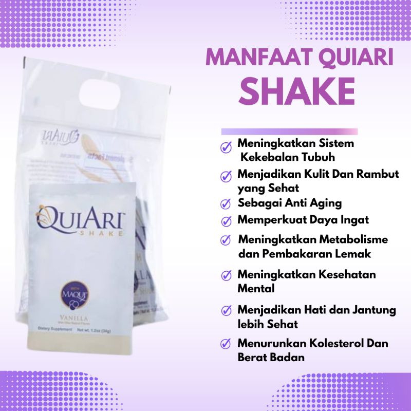 Jual Quiari Shake Susu Protein Rendah kalori Supplement Diet Ready ...