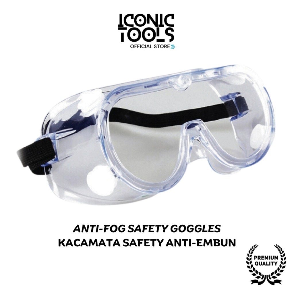 Jual Kacamata Safety Lab / Kacamata Medis Anti Fog Anti Embun Serbaguna ...