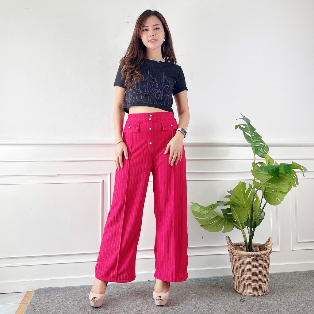 Jual AFI - EC - Celana Kulot Melly Wanita Basic Pants HORNET pant ...