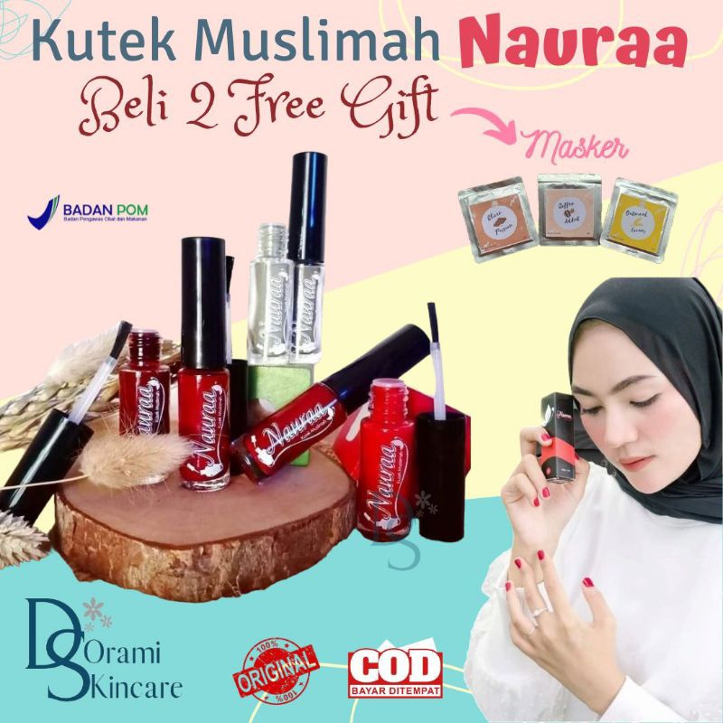 Jual KUTEK MUSLIMAH NAURAA HENA HENNA NAURA ORIGINAL HALAL | Shopee Indonesia