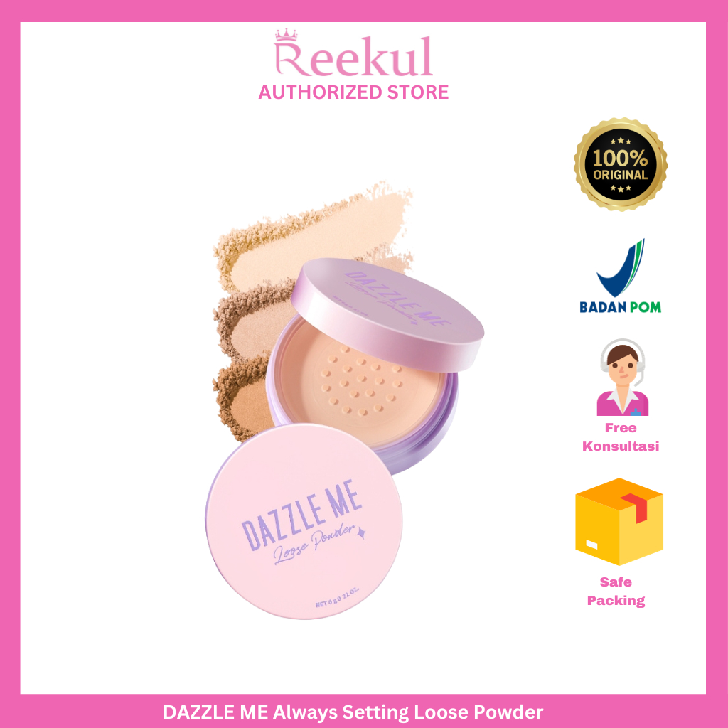 Jual DAZZLE ME Always Setting Loose Powder | Shopee Indonesia