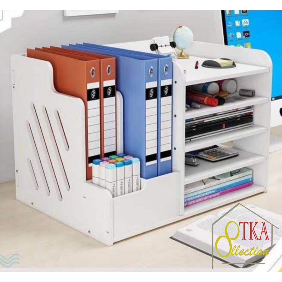 Jual Rak Buku Kantor Vintage / Rak Buku Kantor Atas Meja / Rak Arsip ...
