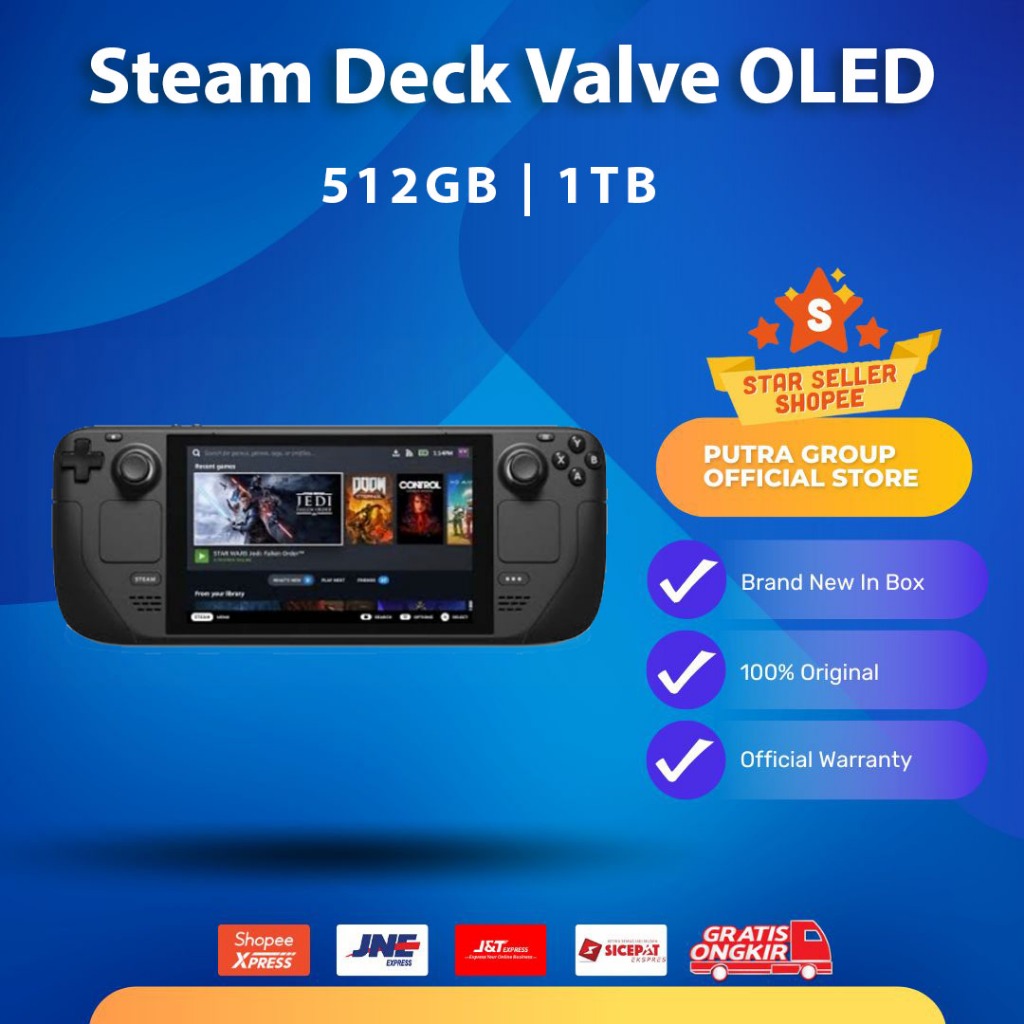 Jual Steam Deck Valve Handheld Gaming OLED 1TB 512GB 256GB LCD | Shopee ...
