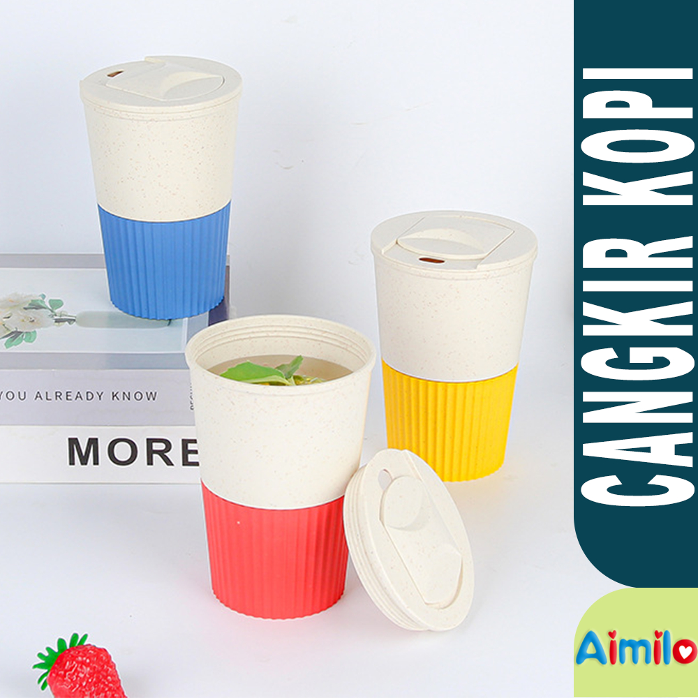 Jual Mug Kopi Wheat Straw / Cangkir Kopi Gaya Jepang Sederhana ...