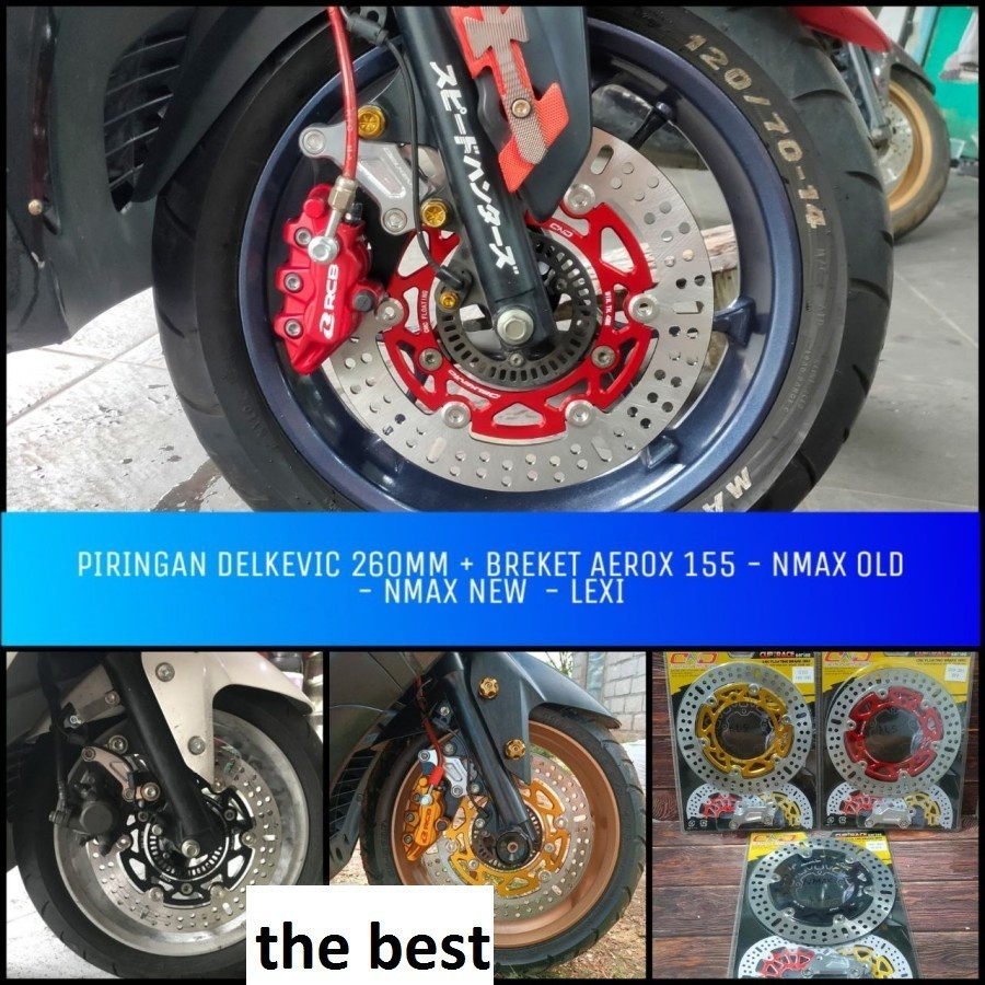 Jual Disc cakram delkevic nmax aerox piringan depan 260mm pnp dnd DR | Shopee Indonesia