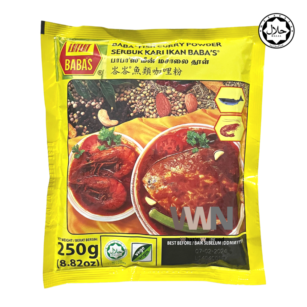 Jual Bubuk Baba Fish Curry Powder / Bumbu Kari Ikan Babas Malaysia 250 ...