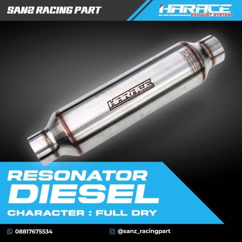 Jual RESONATOR DIESEL HARACE EXHAUST KHUSUS DIESEL INNOVA FORTUNER ...