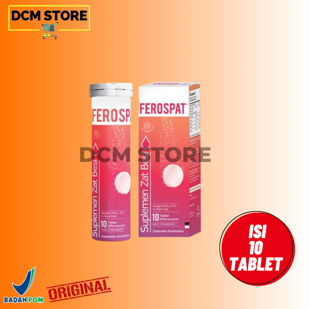Jual Ferospat Effervescent Penuhi Kekurangan Zat Besi (10 Tablet eff ...