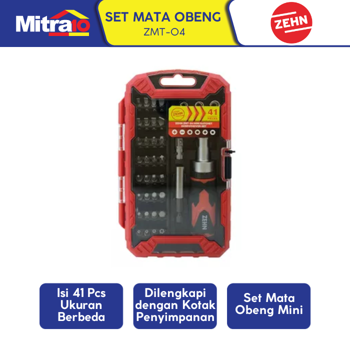 Jual Zehn Satu Set Mata Obeng Mini ZMT-04 ( 41 Pcs ) | Shopee Indonesia