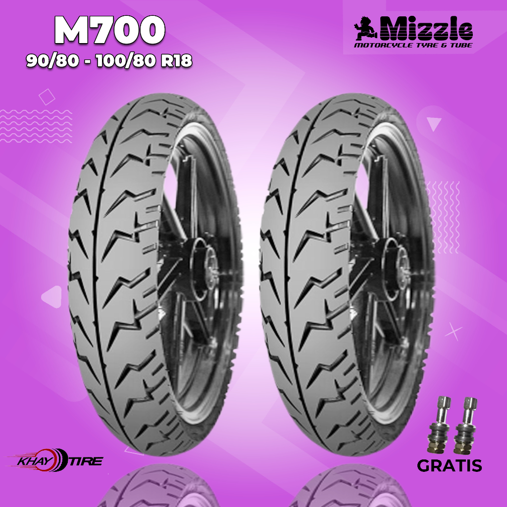 Jual PAKET MIZZLE M700 90/80 - 100/80 Ring 18 Tubeless - Ban Motor RX ...