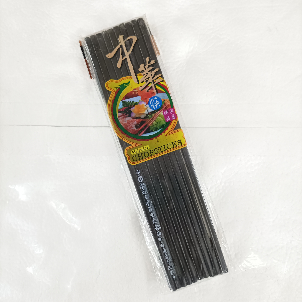 Jual Sumpit Gading Hitam 24cm Melamin (isi 10 pasang) | SUMPIT HITAM ...
