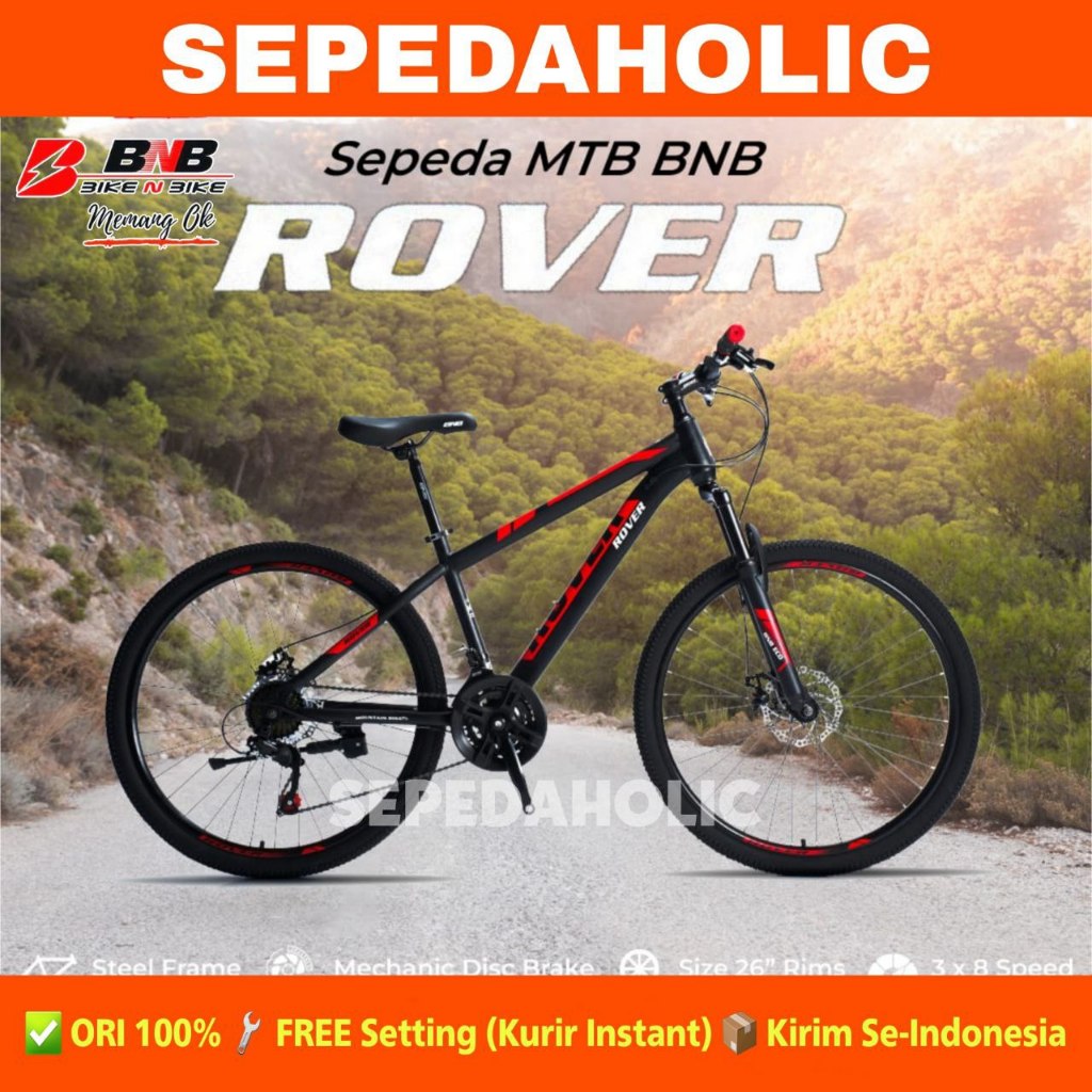 Jual Sepeda Gunung MTB BNB ROVER / TYCOON Ukuran 26 Inch 24 Speed Rem Cakram | Shopee Indonesia