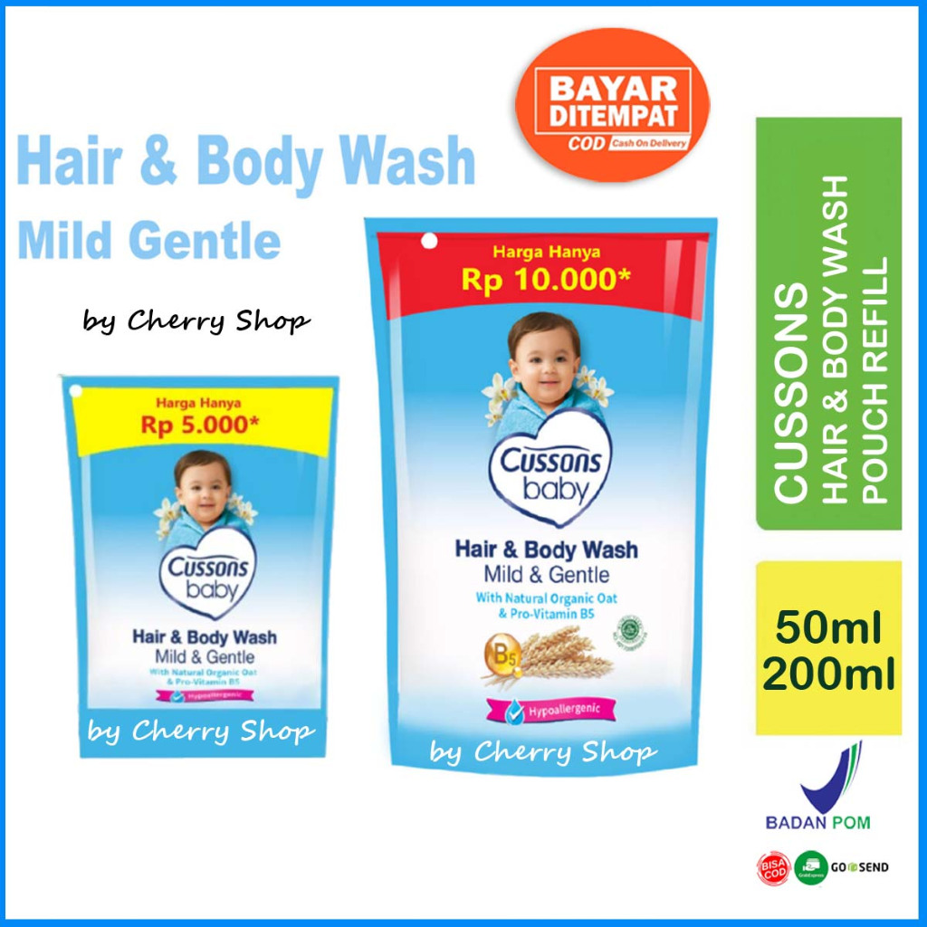 Jual [2IN1 BABY BODY WASH & HAIR REFILL | BPOM] Cussons Baby Hair ...